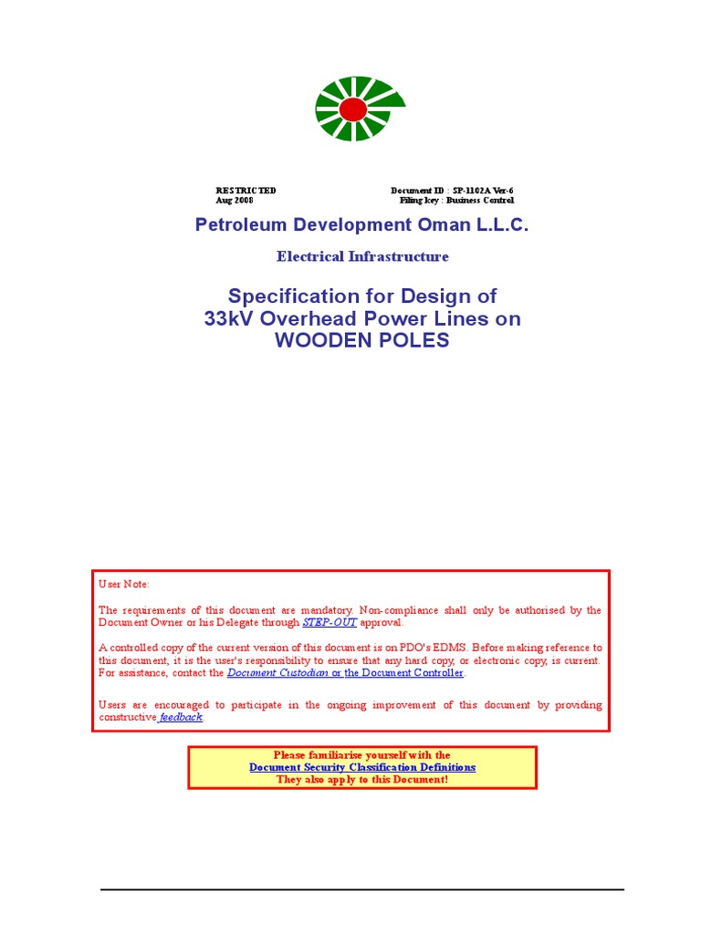 Design of 33kV Overhead Power Lines | PDF | Insulator (Electricity ...