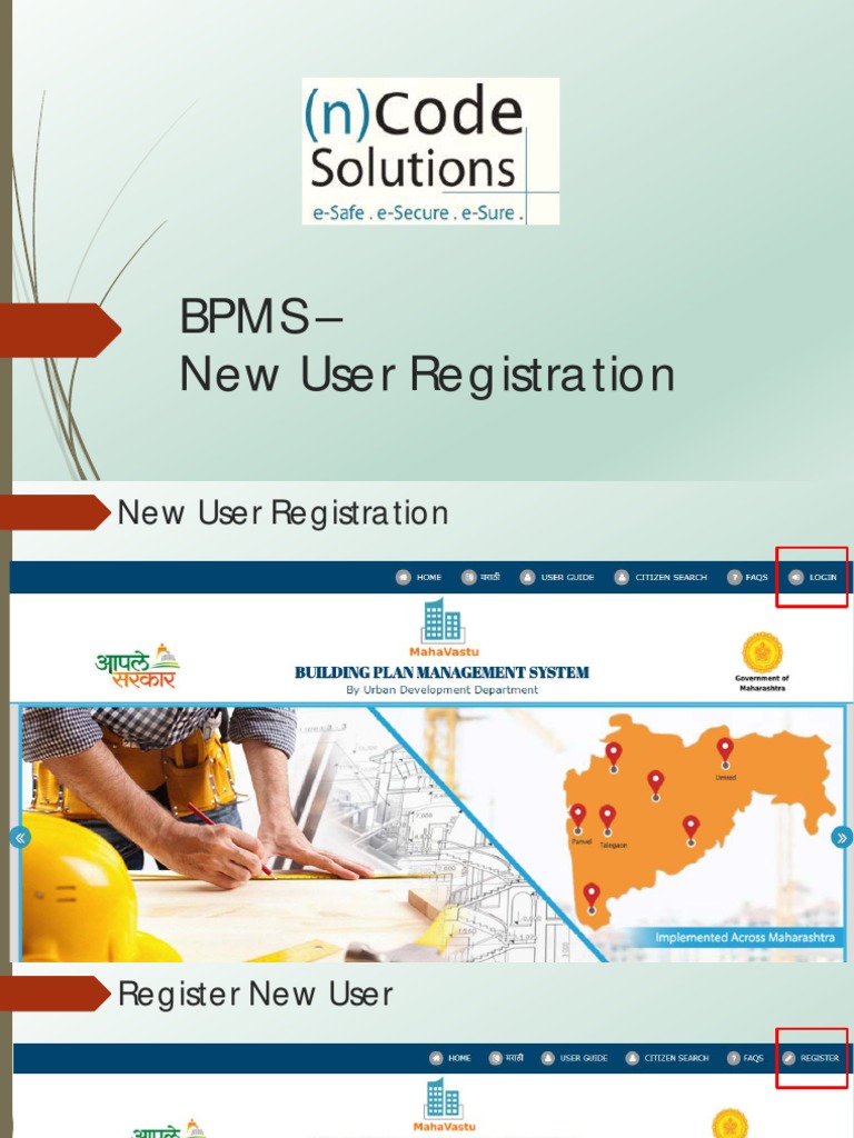 Bpms New User Registration | PDF