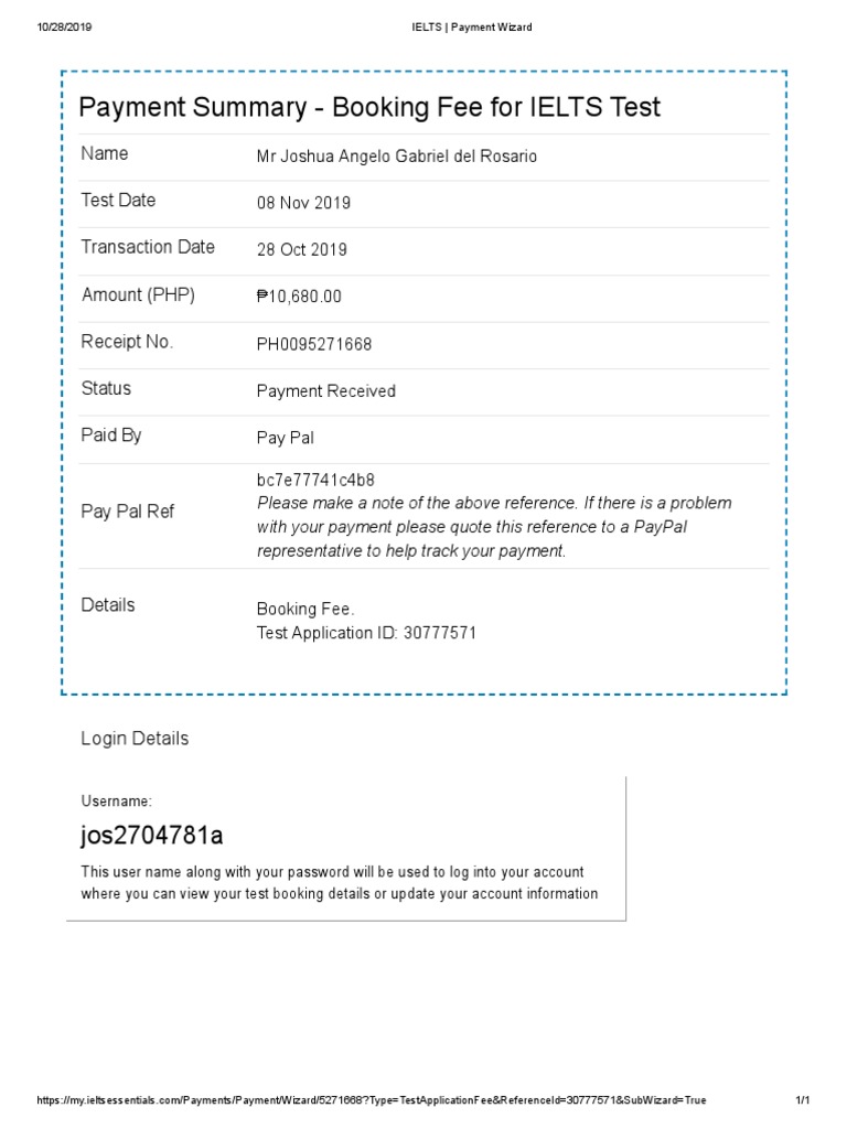IELTS - Payment Wizard | PDF