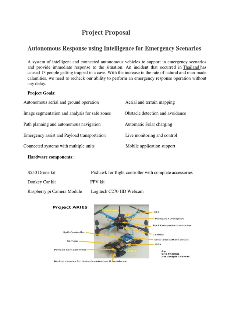 Project Proposal: Autonomous Response Using Intelligence For Emergency ...