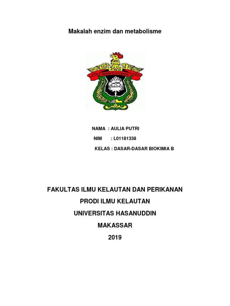 Makalah Enzim Dan Metabolisme | PDF