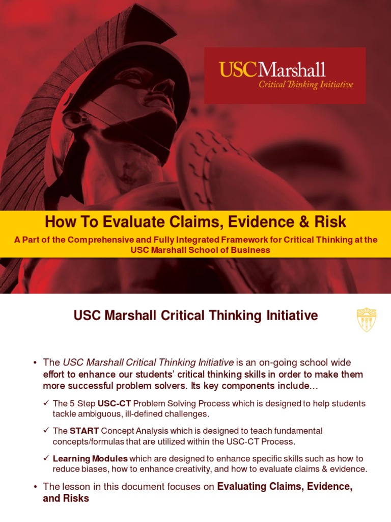 Identifying and Evaluating Claims | PDF | Critical Thinking | Argument