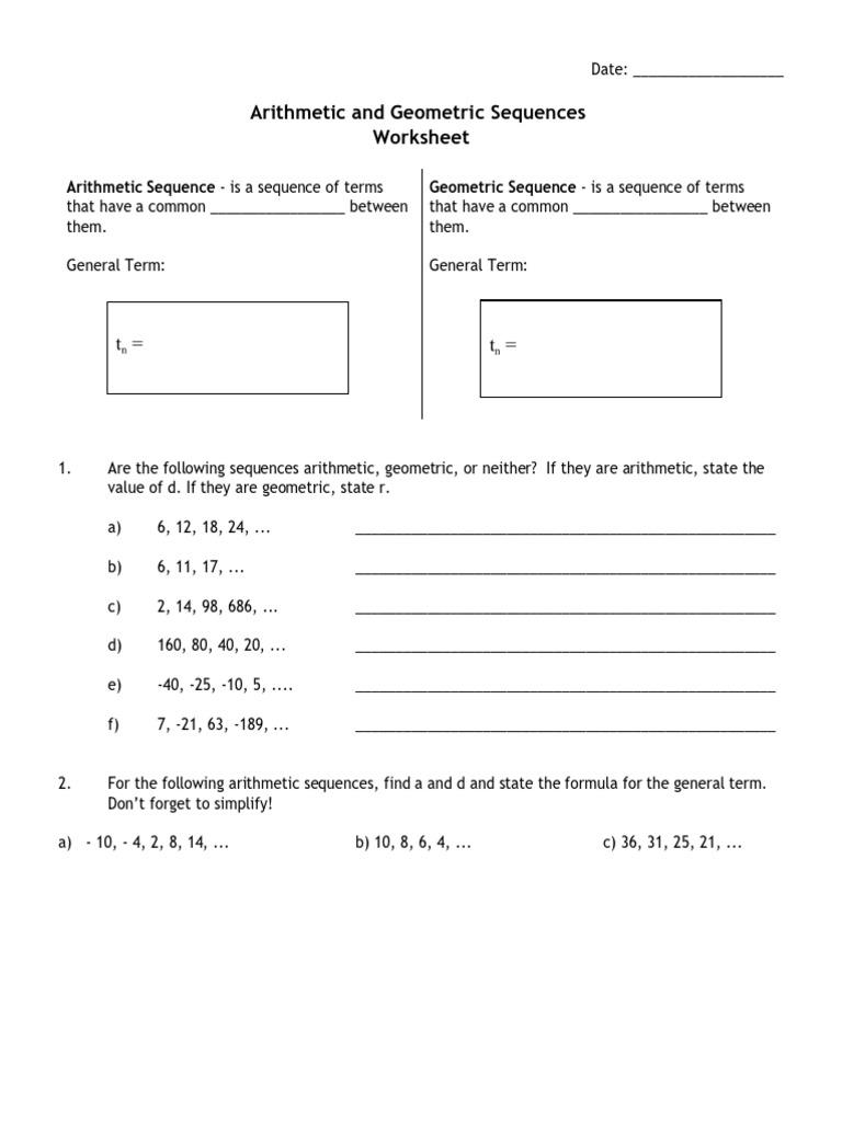 SEND THIS Sequences and Series Notes | PDF | Teaching Methods & Materials
