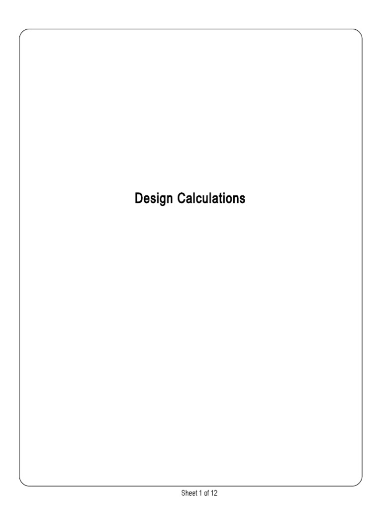 Design Calculations: Sheet 1 of 12 | PDF | Framing (Construction) | Wall