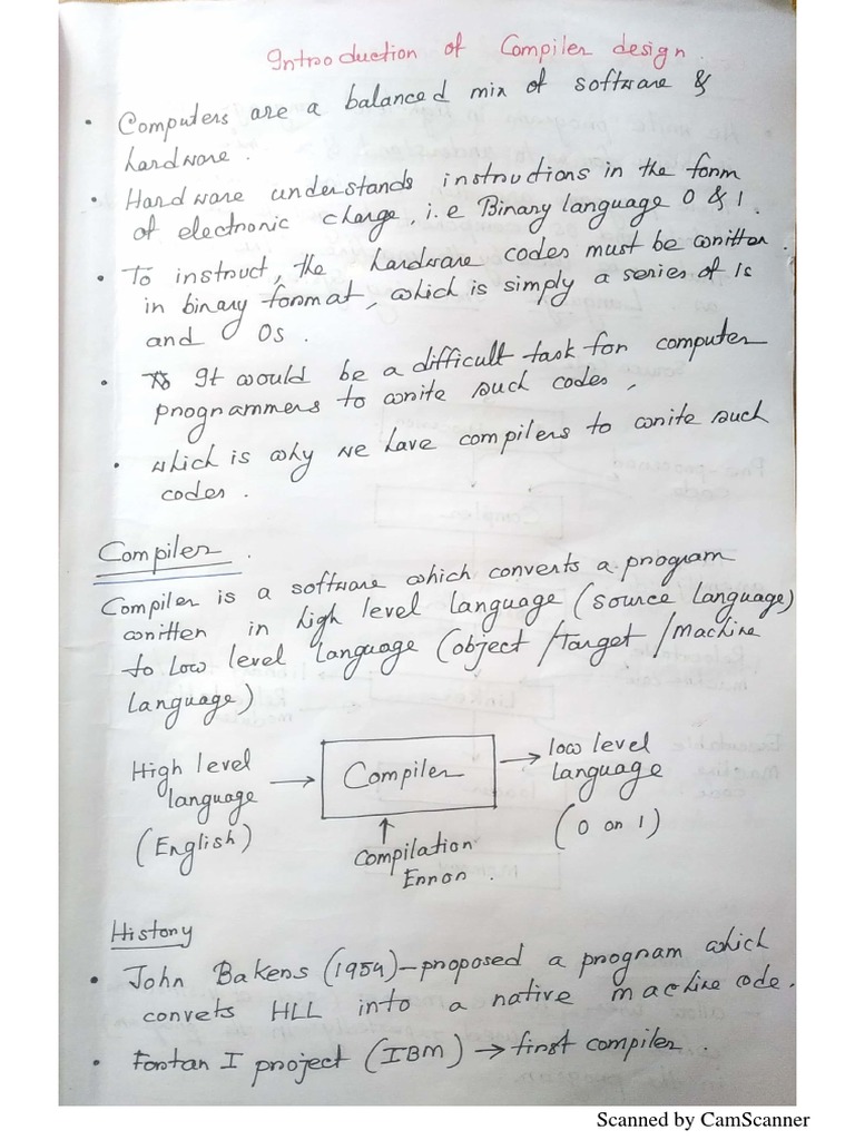 Compiler Design-Intro | PDF