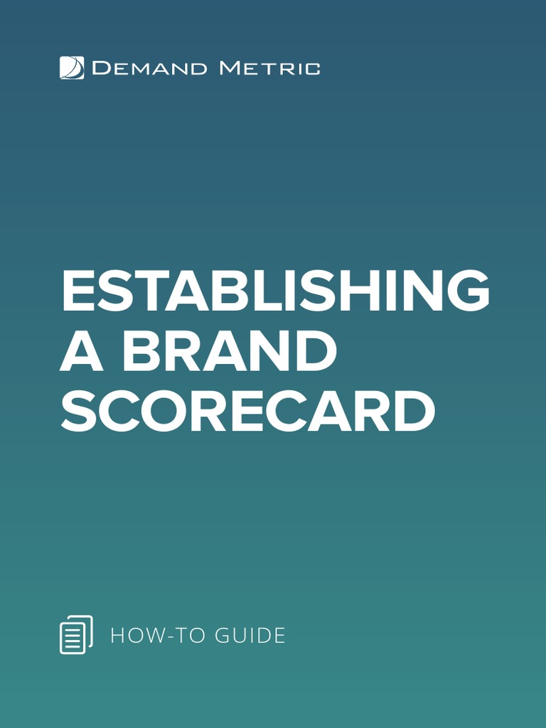 Establishing A Brand Scorecard | PDF | Brand Management | Brand
