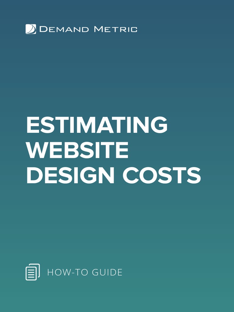 Estimating Website Design Costs | Download Free PDF | Web Design | Websites