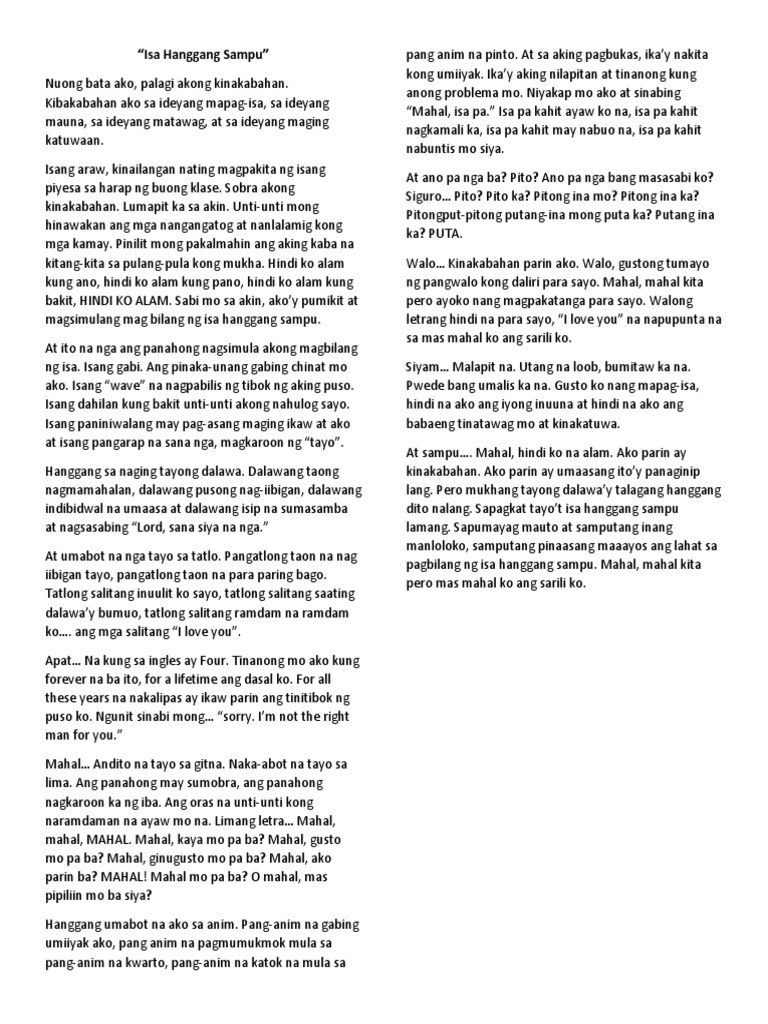 Isa Hanggang Sampu | PDF