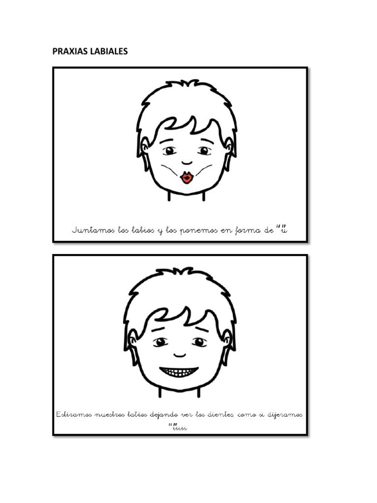 Praxias Labiales y Linguales | PDF