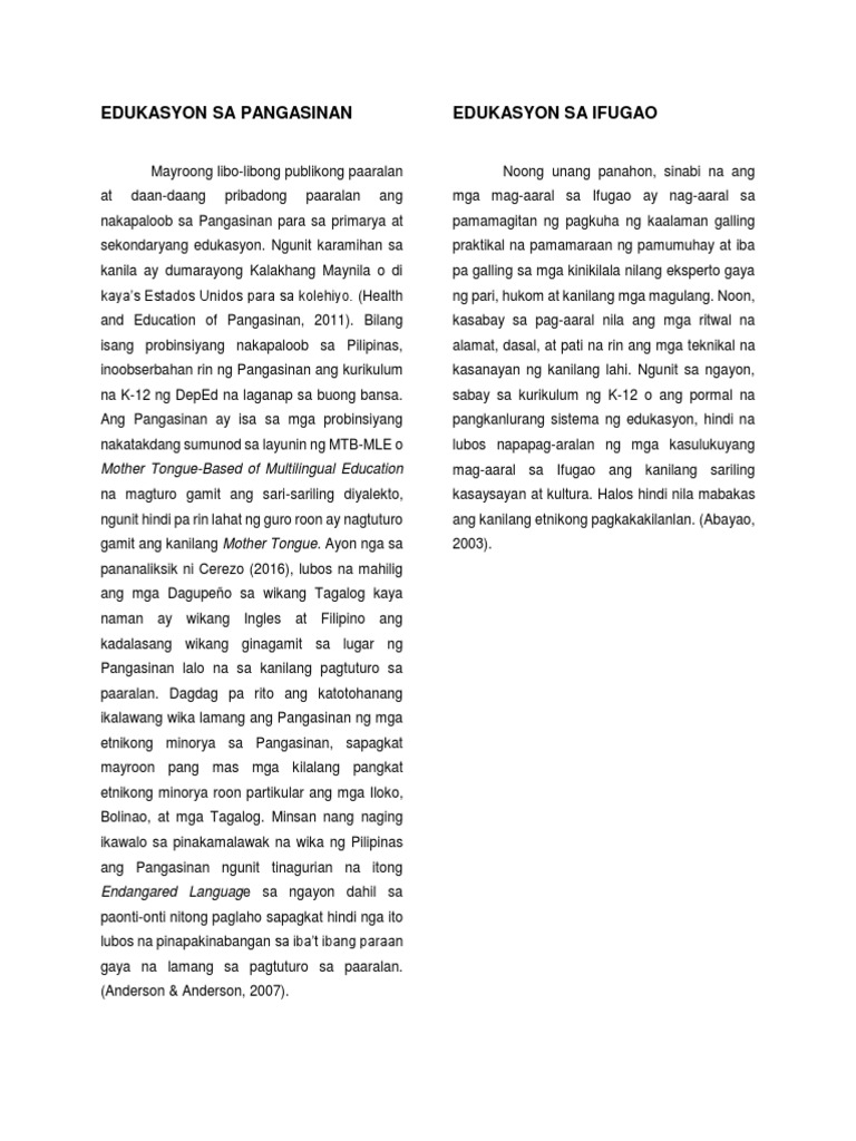 Filipino - Edukasyon | PDF