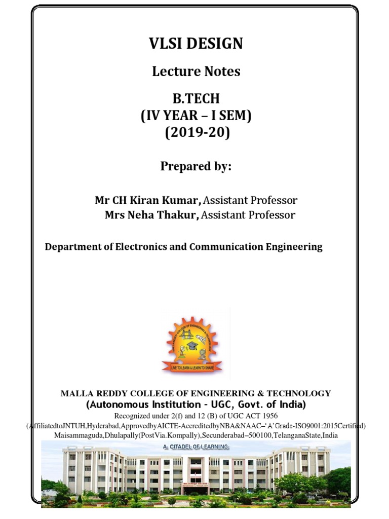 Vlsi Design PDF | PDF | Mosfet | Field Effect Transistor