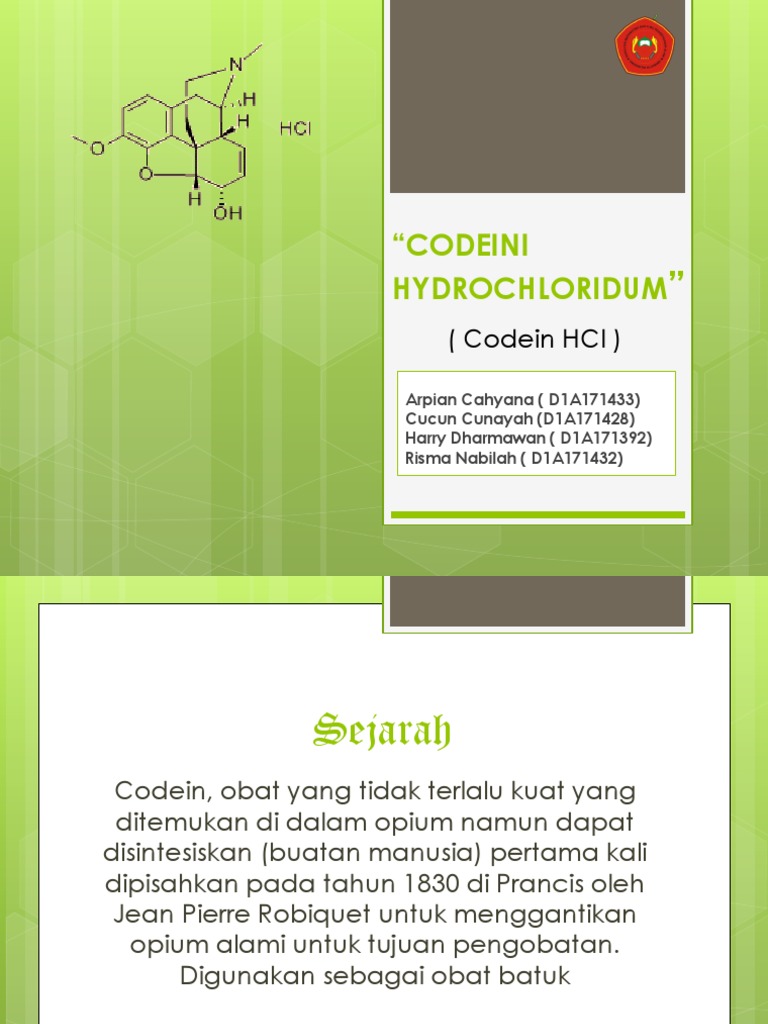 Codein HCL | PDF