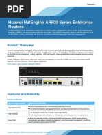 Huawei NetEngine AR651C Enterprise Router Datasheet | PDF | Router ...