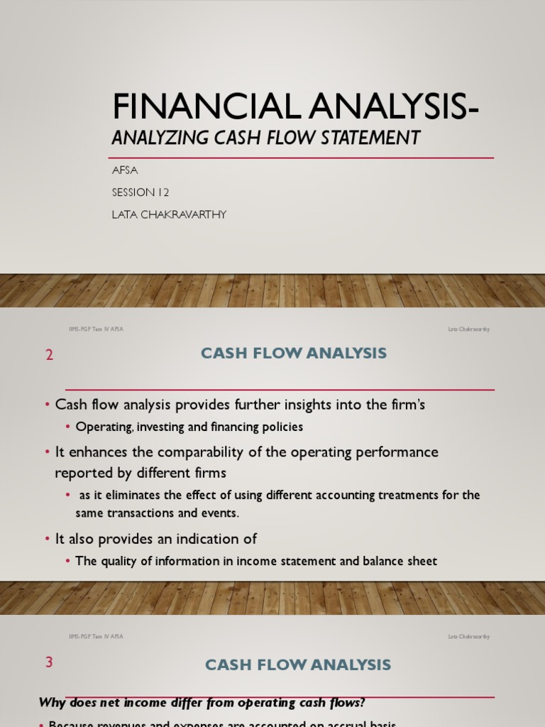 AFSA Cash Flow Analysis | PDF | Free Cash Flow | Investing