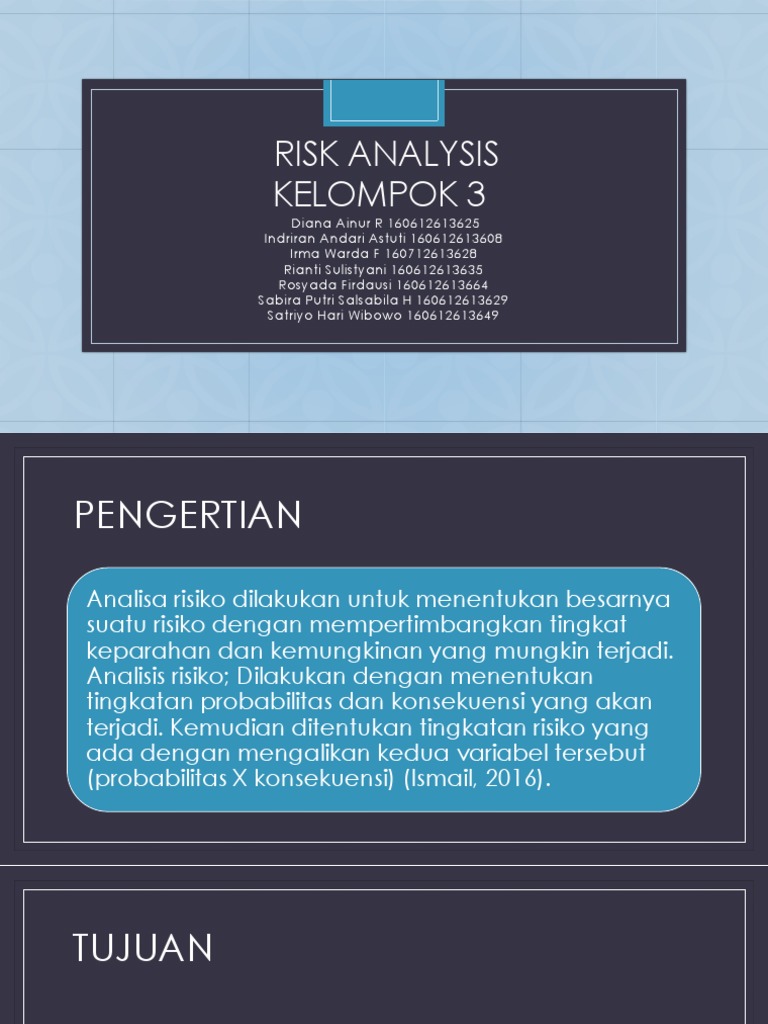 Contoh Risk Analysis | PDF