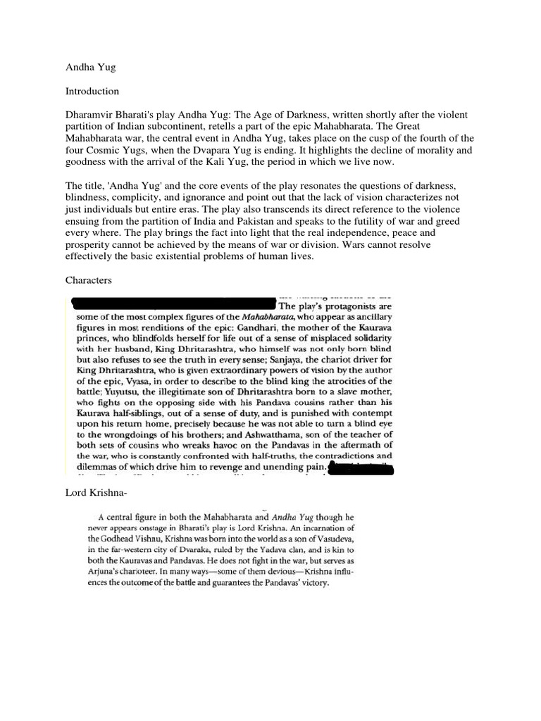 Andha Yug | PDF | Dalit