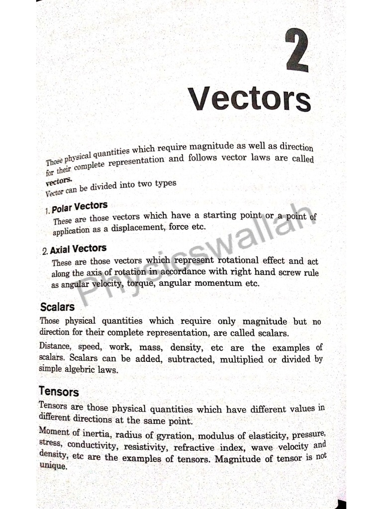 VECTOR Formulas PDF | PDF