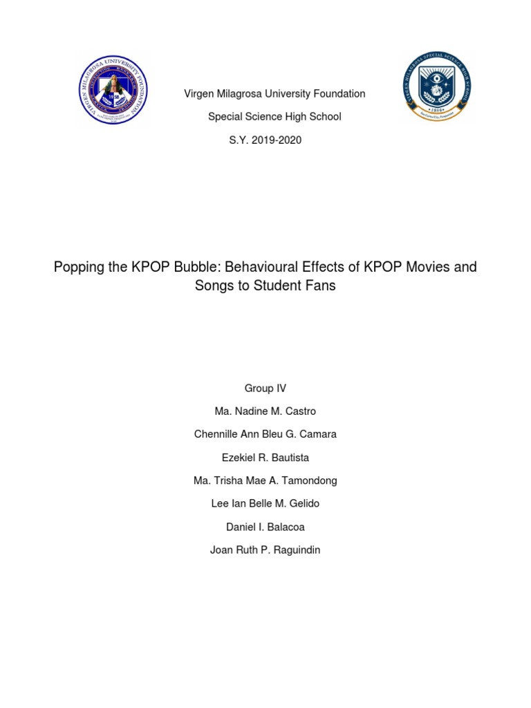 K-pop's Impact on Student Fans | PDF | Fan (Person) | Mass Media