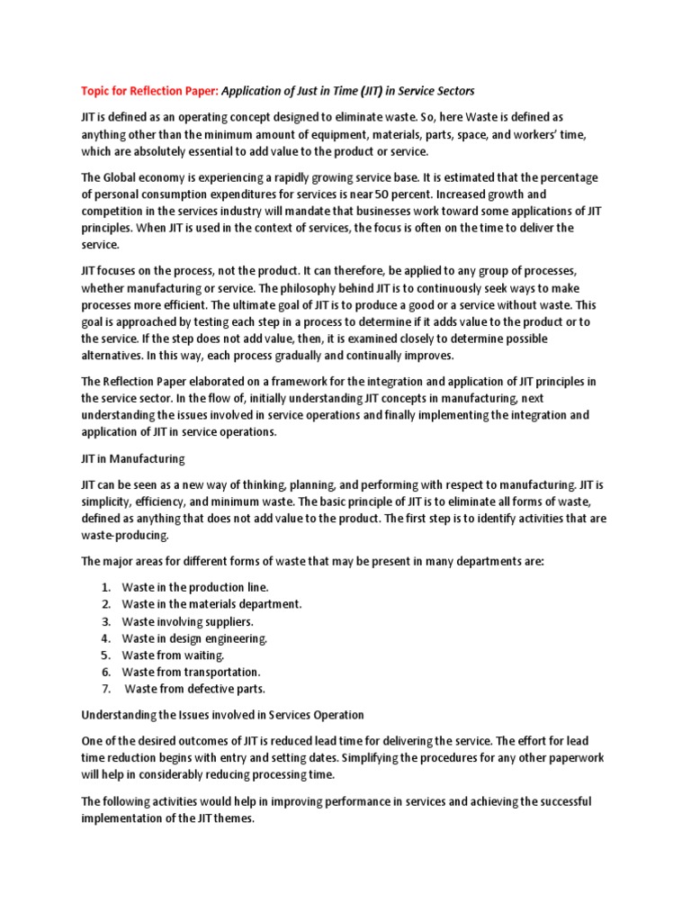 Draft of Reflection Paper | PDF | Waste | Time