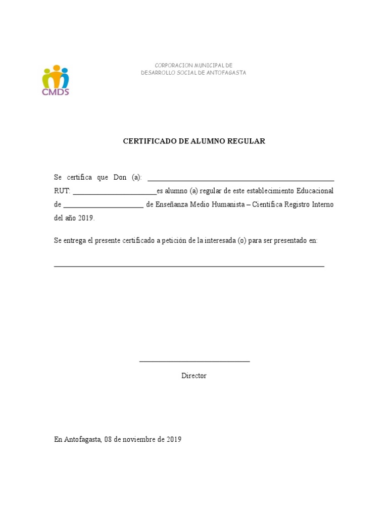 Formato Alumno Regular | PDF