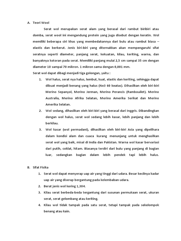 1. Teori Dasar Serat Wool: Struktur, Sifat Fisika, Kimia, dan Morfologi Serat Alam dari Rambut ...