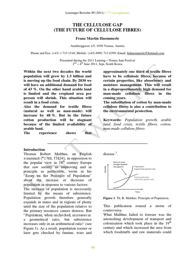 Future Demand for Cellulose Fibres | PDF | Rayon | Fibers