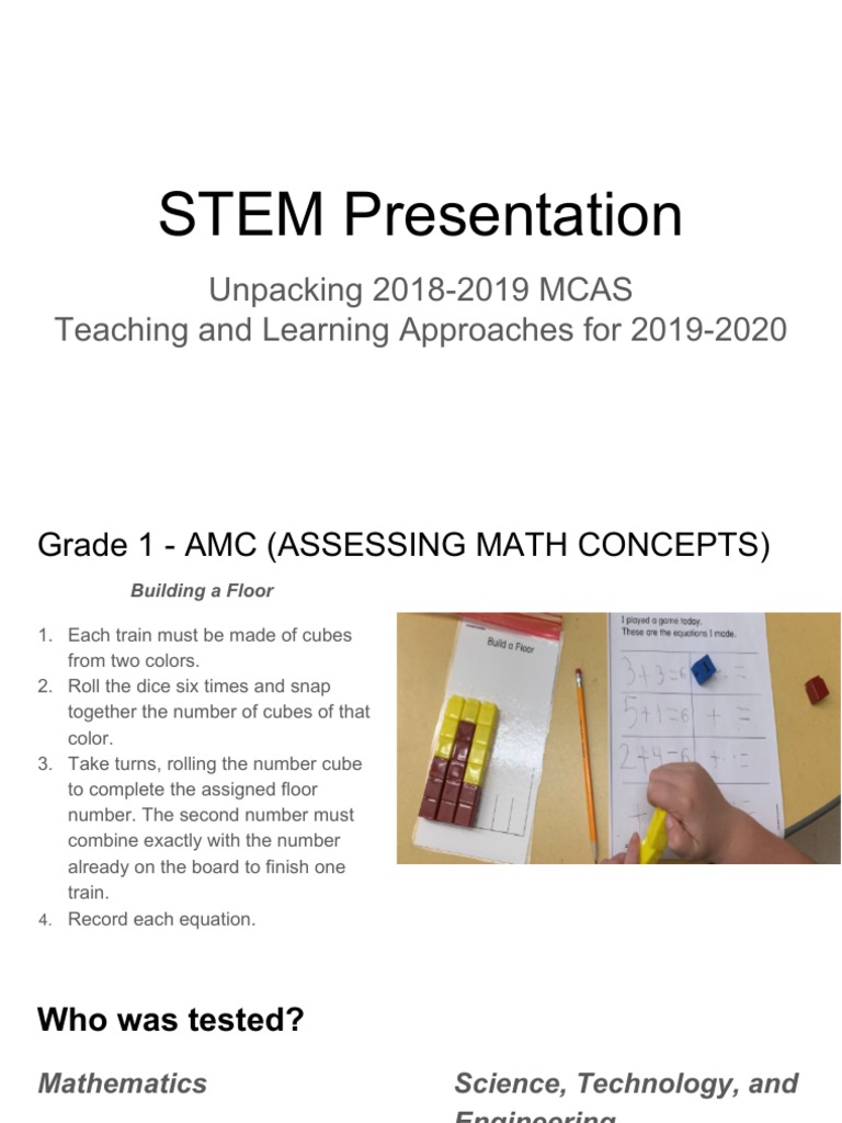 Stem Presentation To The Billerica School Committee | PDF | Project ...