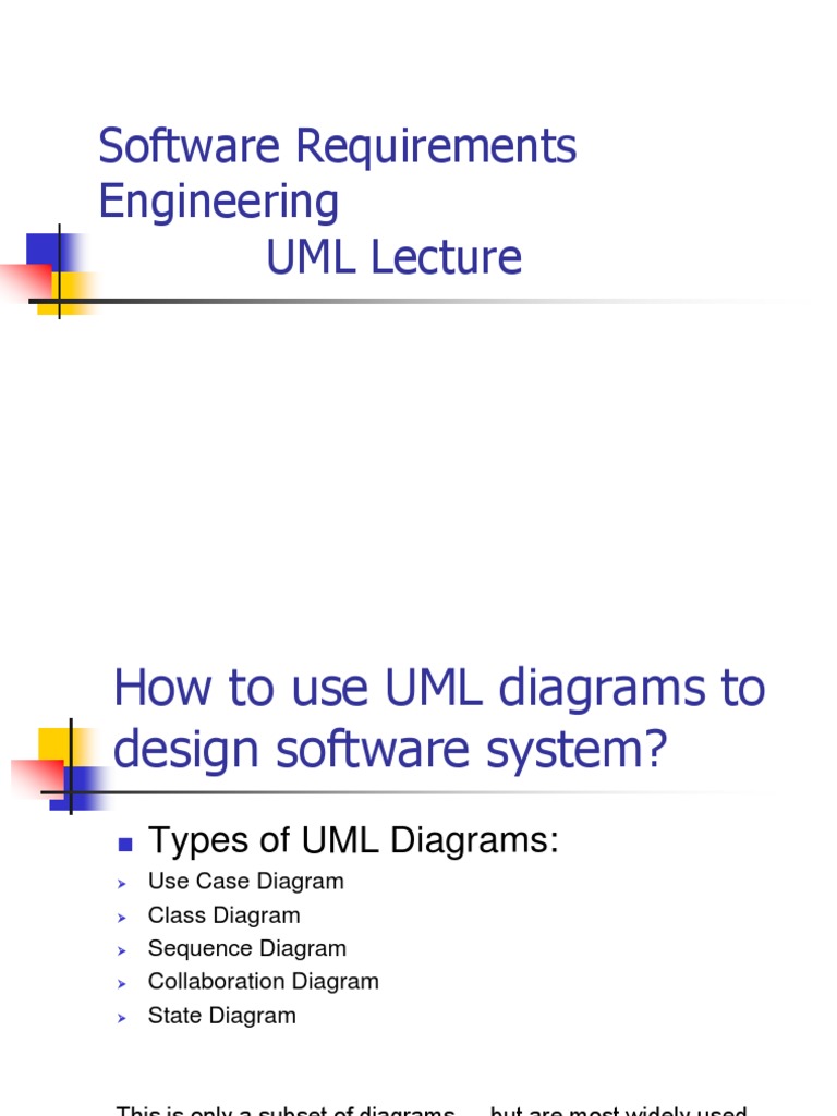 Software Requirements Engineering UML Lecture | PDF | Use Case | Unified Modeling Language