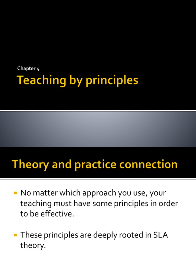 Principles of Effective Language Teaching | PDF | Second Language ...