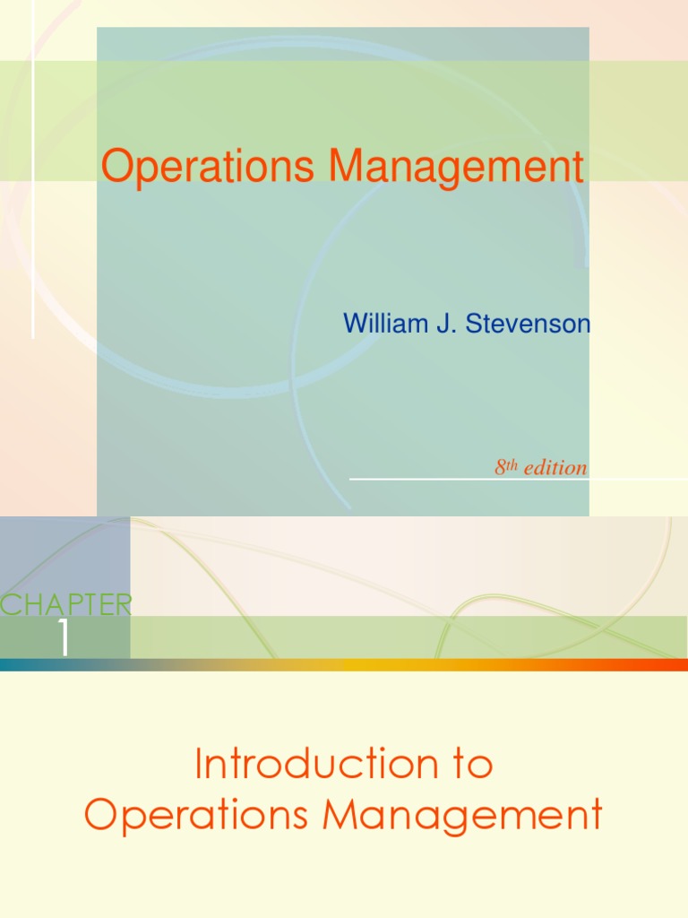 Introduction To Operations Managementa | Download Free PDF | Operations ...