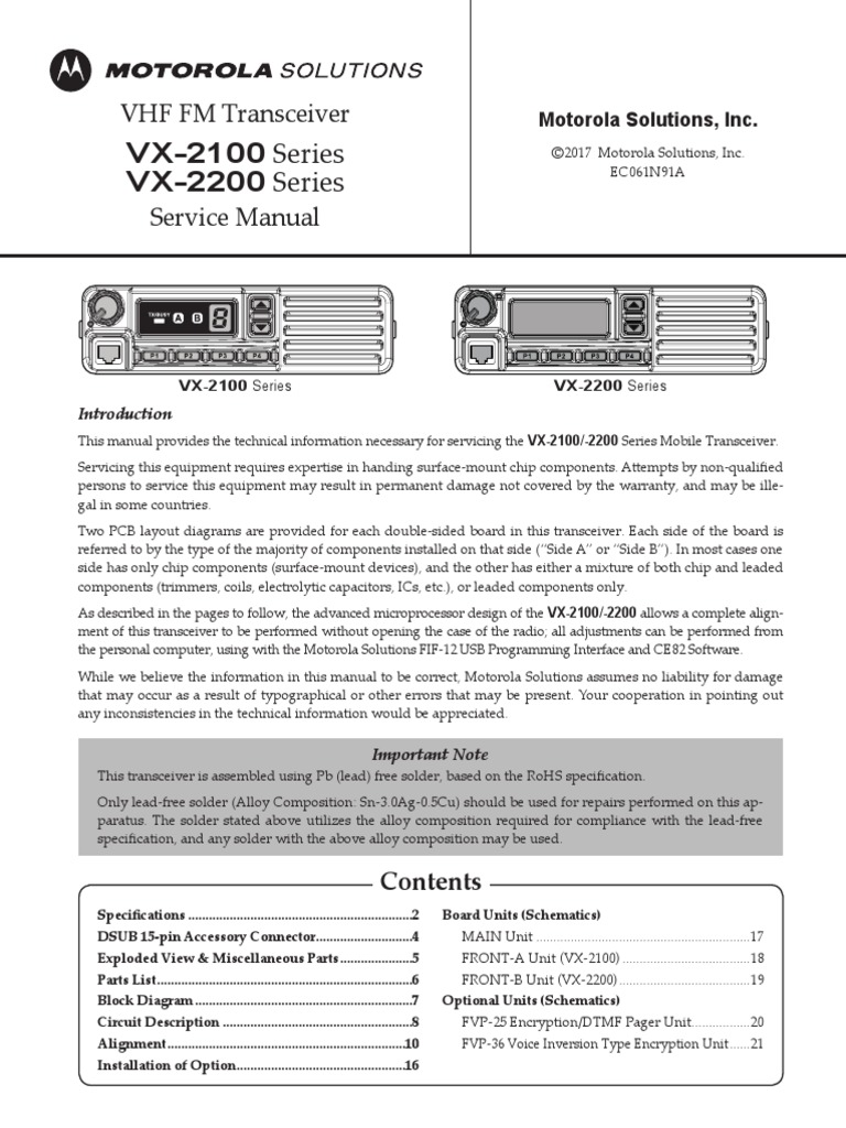 Vertex VX-2100 | PDF | Detector (Radio) | Amplifier