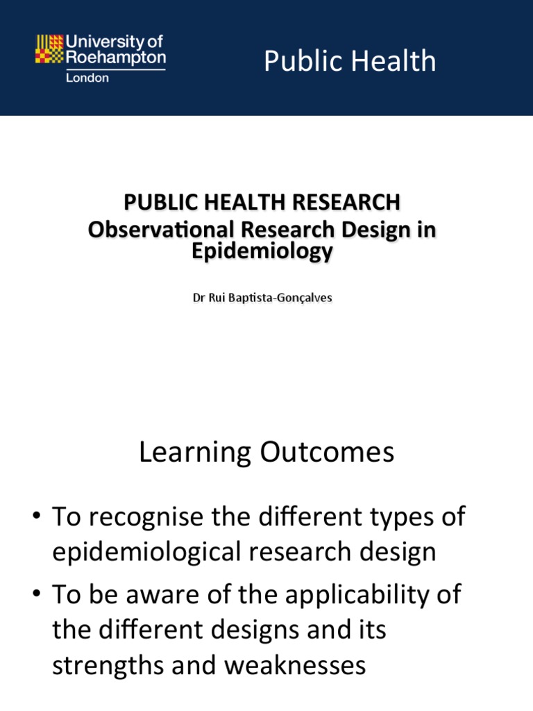 Research Designs | PDF | Cohort Study | Medical Specialties