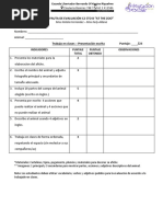 Rúbrica para Evaluar La Elaboración de Una Receta de Cocina | PDF ...