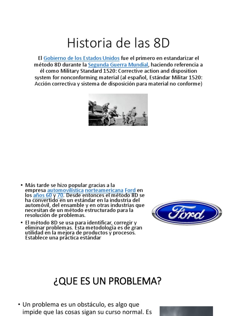 Historia de Las 8D | PDF | Disciplinas | Metodología