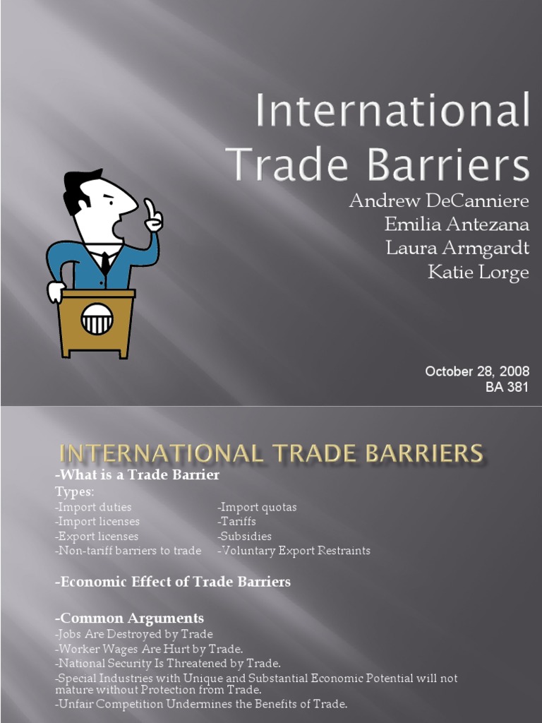 Barriers of International Trade | PDF | North American Free Trade ...