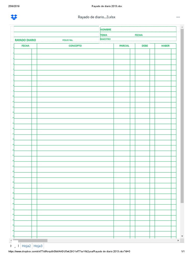 Rayado de Diario | PDF