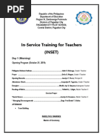 INSET Program Invitationedited | PDF
