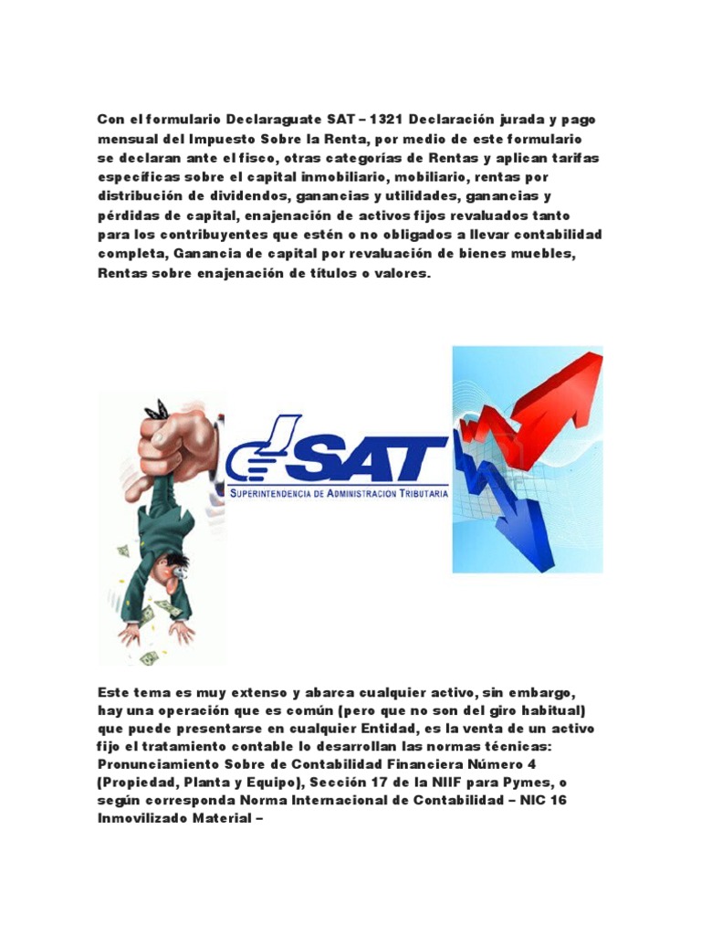 Con El Formulario Declaraguate SAT | PDF | Contabilidad | Impuestos
