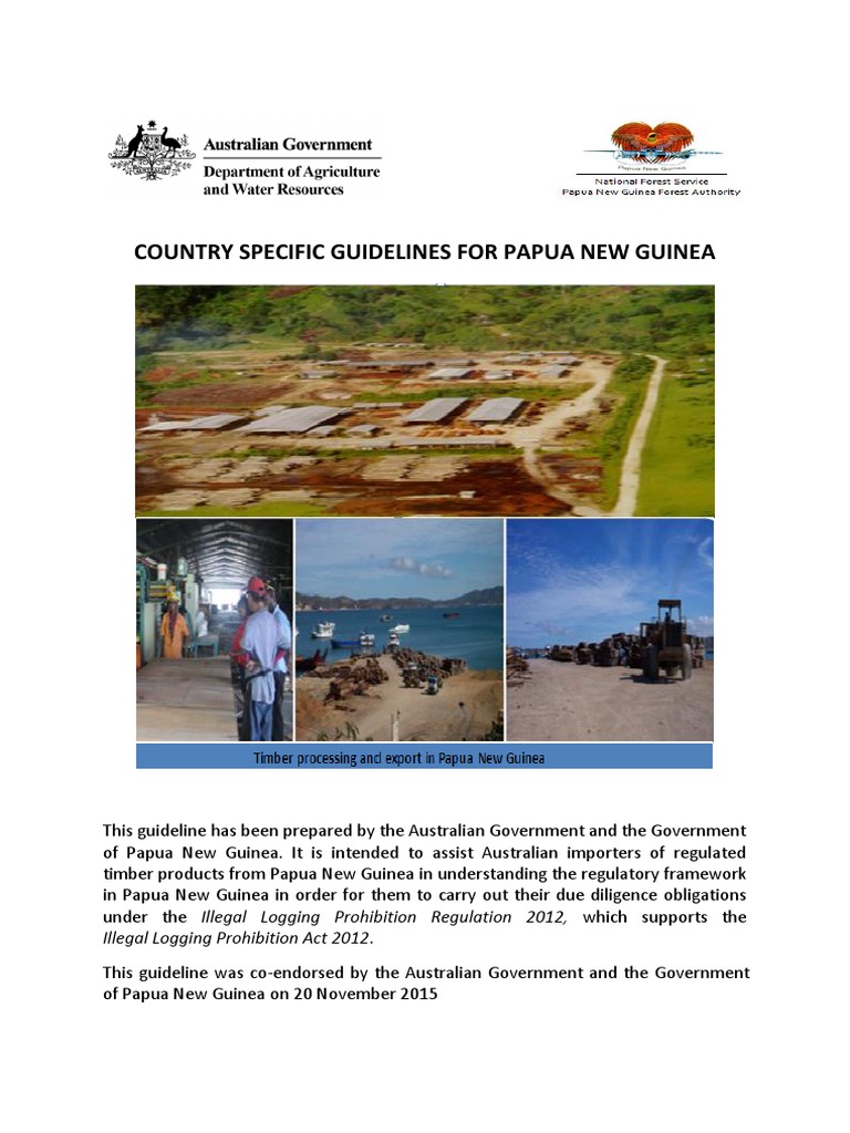 Country Specific Guidelines For Papua New Guinea | PDF | Forest ...