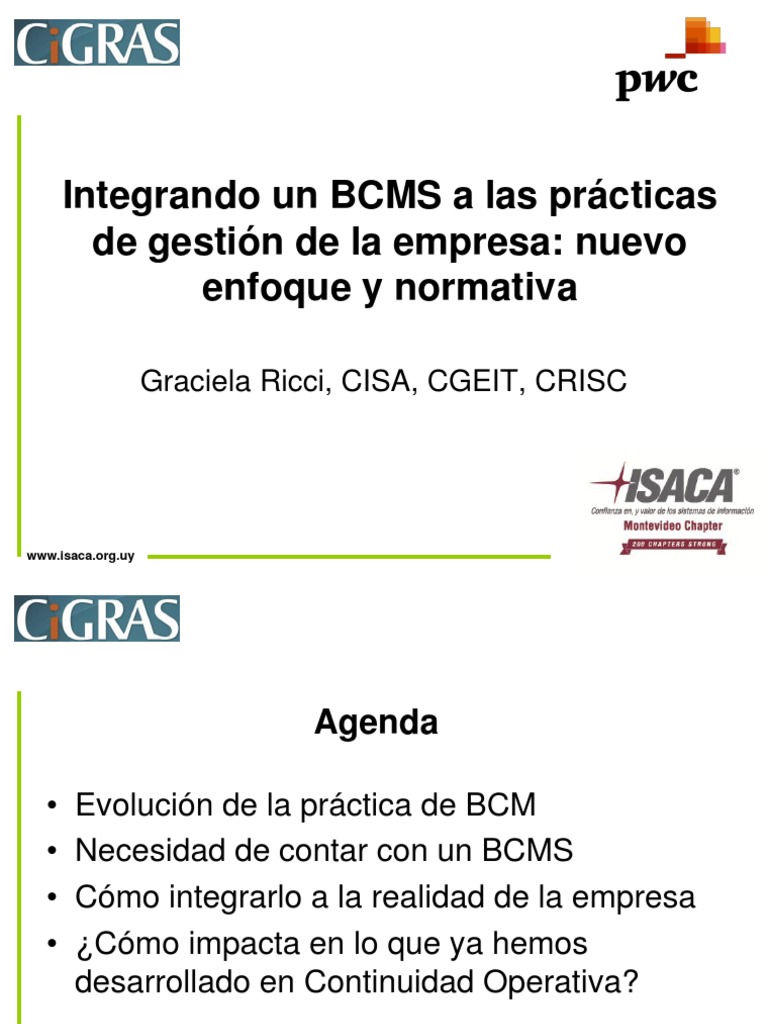 Integración del BCMS en Empresas | PDF | Organización internacional ...