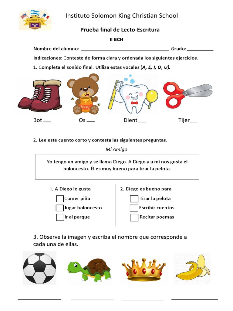 Prueba Final de Lecto | PDF