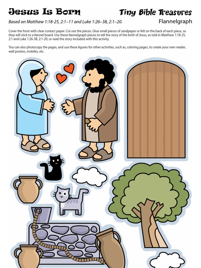 Flannelgraph (Color) : Jesus Is Born | PDF | Mary, Mother Of Jesus ...
