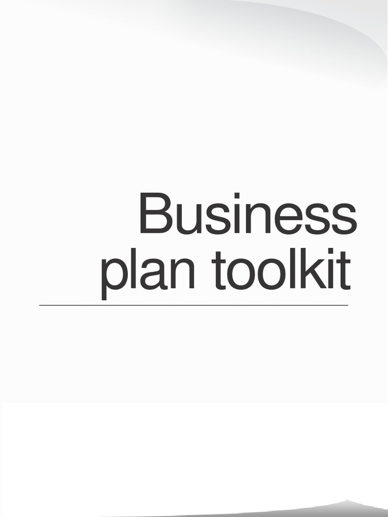 Business Plan Toolkit | PDF | Expense | Business