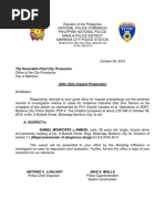 Sample Format | PDF | Memorandum | Law Enforcement