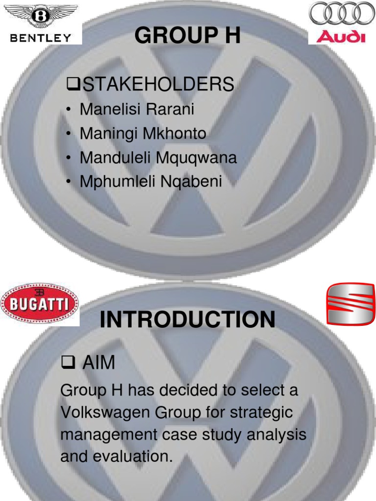 Strategic Management Presentation On VW FINAL | PDF | Volkswagen ...