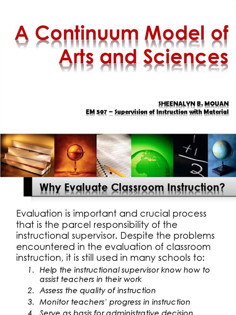 EM-507 Continuum Model On Art and Sciences of Teaching | PDF ...