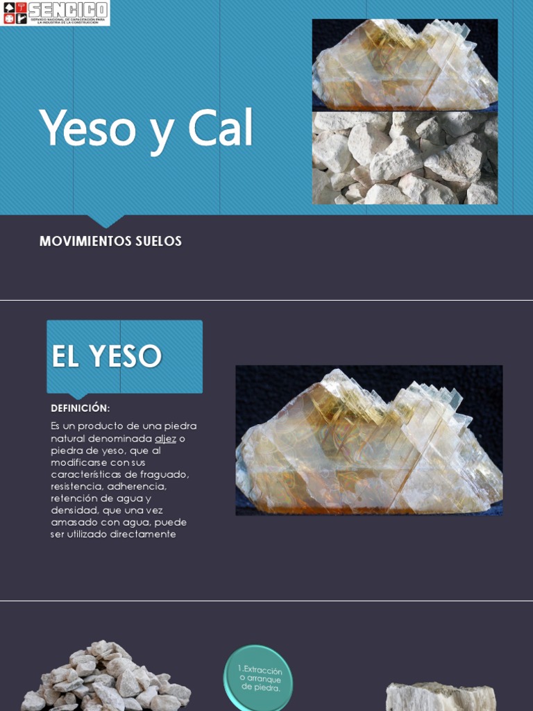 Yeso y Cal | PDF | Yeso | Materiales