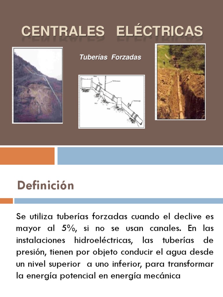 Tuberia Forzada | PDF | Tubería (transporte de fluidos) | Concreto ...