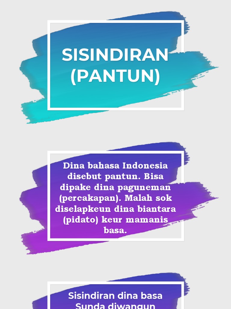 SISINDIRAN (PANTUN) Kelas 7 | PDF
