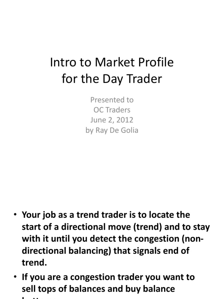Market Profile Essentials for Day Traders | PDF | Financial Markets ...